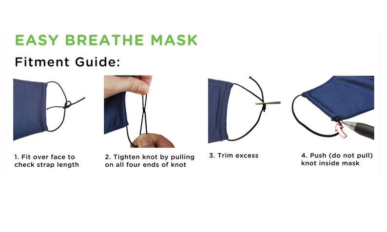 Cool Easy Breathe Face Mask 2 Layer With Nose Wire and Filter - Etsy