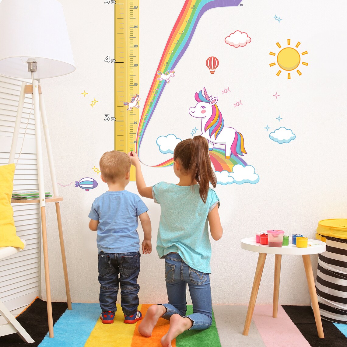 Watch Me Grow 1:1 Scale Percentile Growth Chart for Kids - Etsy