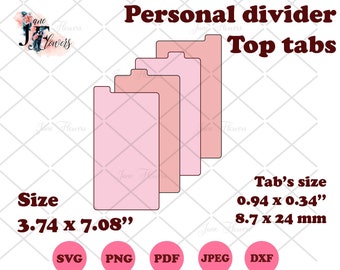 Top Tab Divider Svg - Etsy