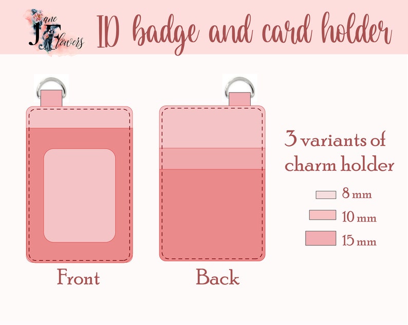 Minimalist Id Holder Pattern Slim Purse Template Business - Etsy