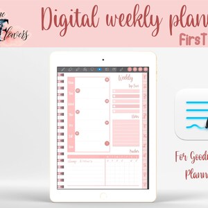 Undated Digital Planner , Cute Goodnotes Planner, Pink Life Planner ...