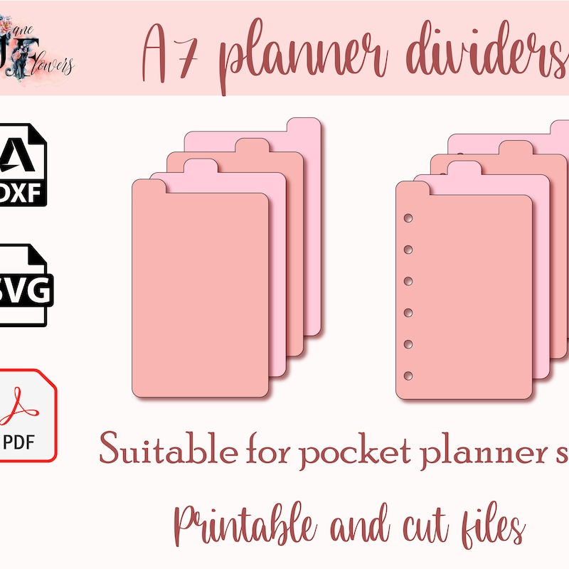 A7 Inserts Dividers - Etsy UK