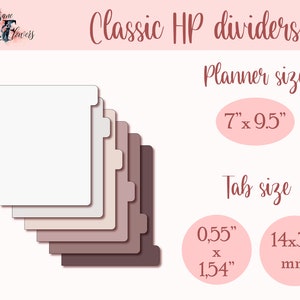 Monthly Dividers for Classic Happy Planner, 6 Side Tabs for Happy ...