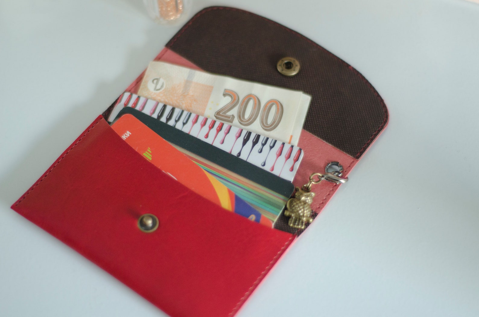 Cute Slim Wallet SVG Template, Business Card Holder Pattern, Keychain ...