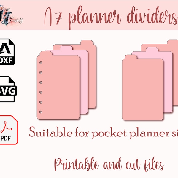 Top Tab Divider Template Cricut - Etsy