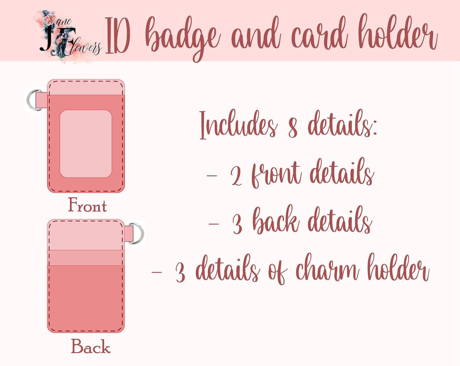 Minimalist Id Holder Pattern, Slim Purse Template, Business Card Pouch ...
