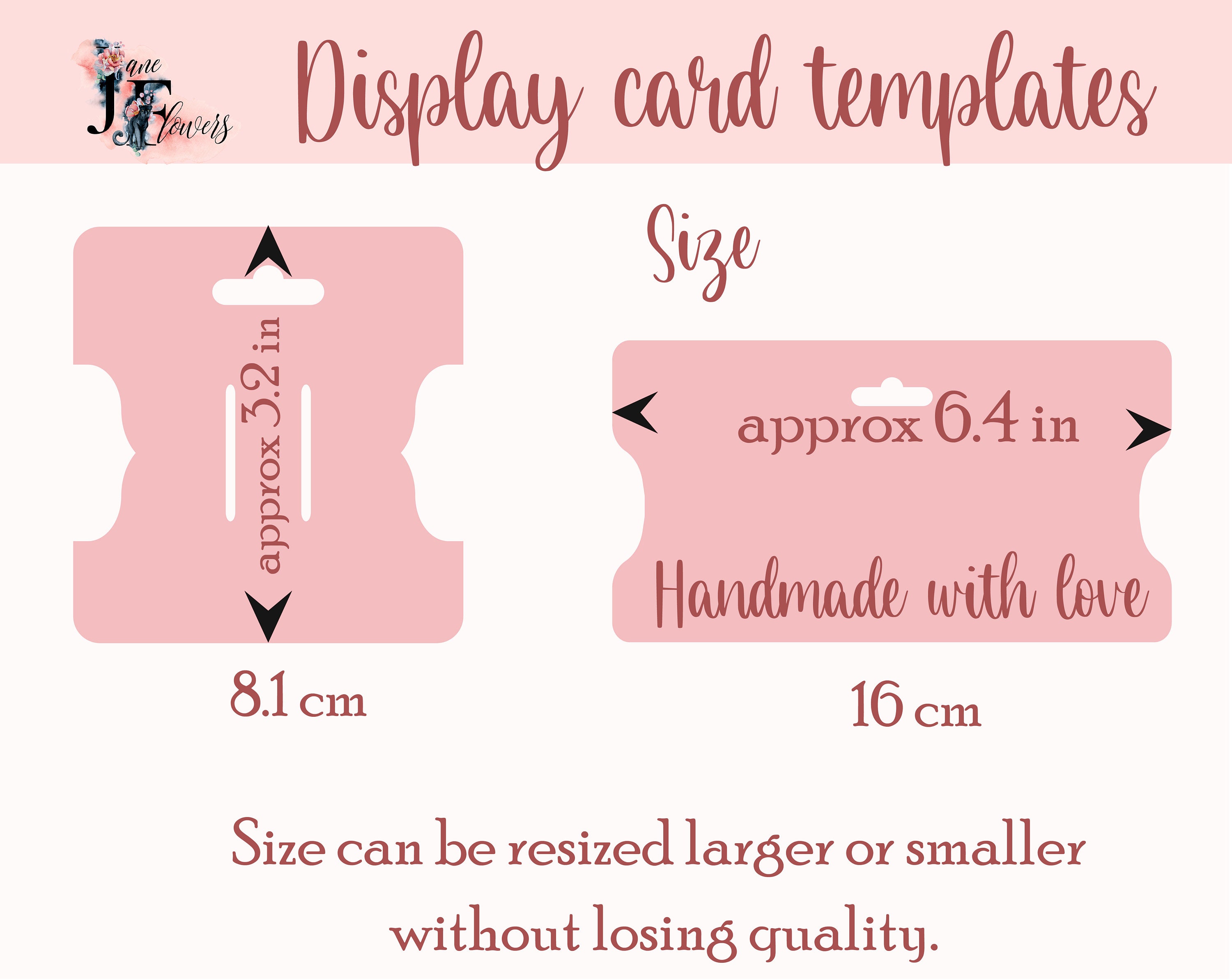 Cute Hair Bow Display Card Templates SVG DIY Headband Holder - Etsy