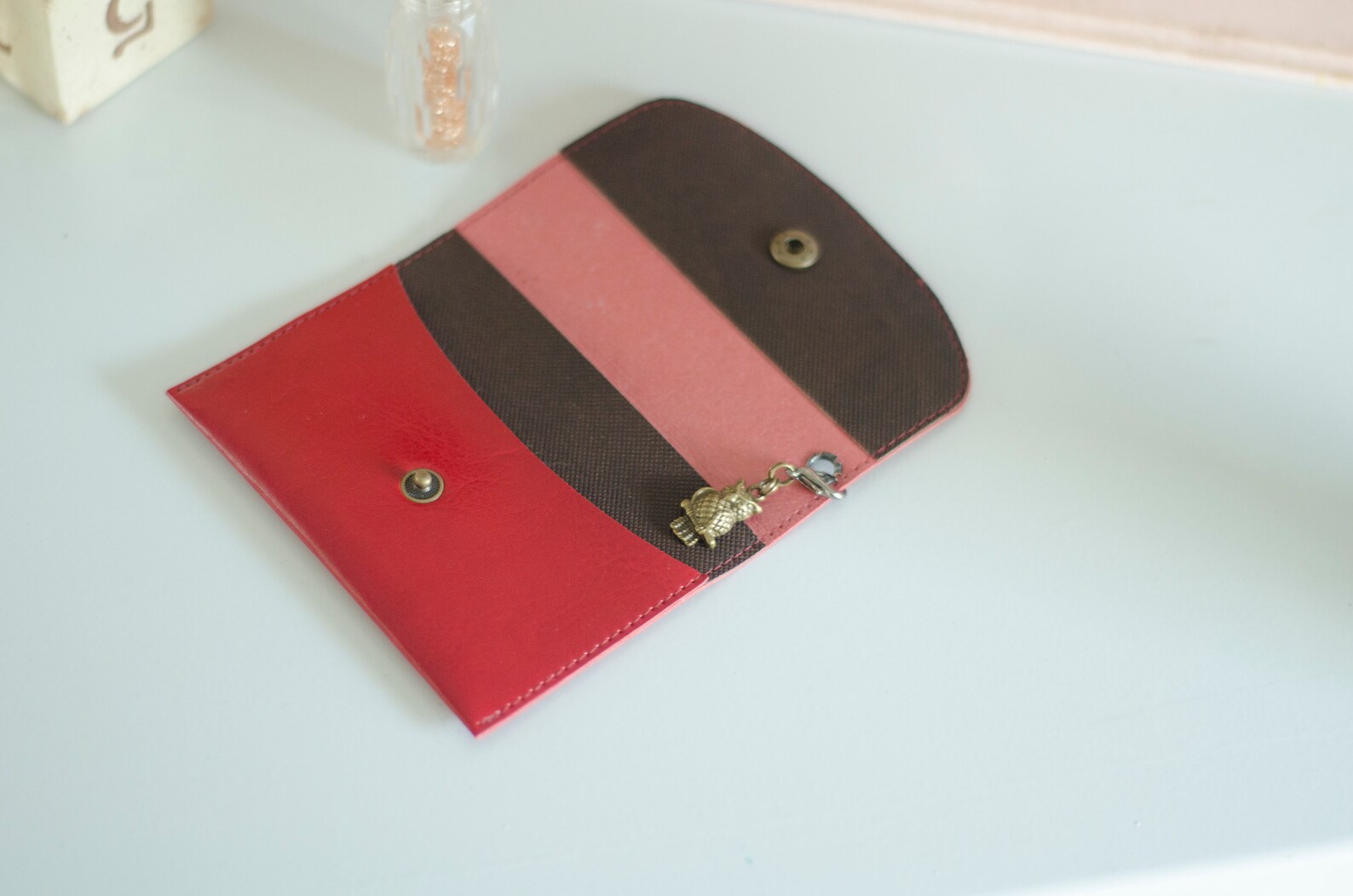 Cute Slim Wallet SVG Template, Business Card Holder Pattern, Keychain ...