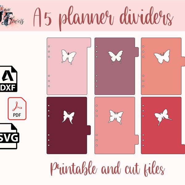 A5 Tab Template - Etsy