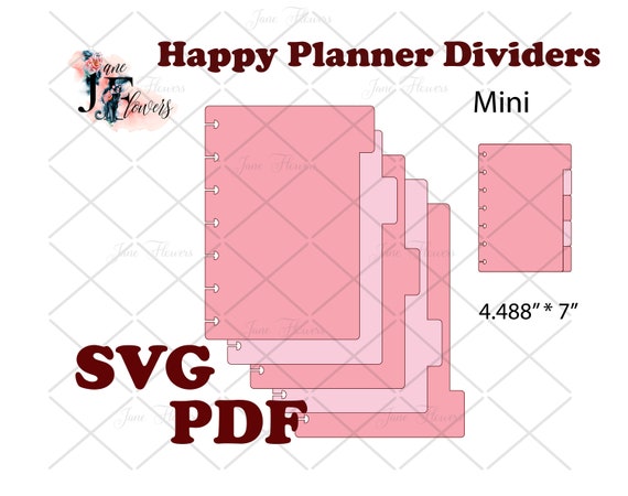DIY Dividers for Mini Happy Planner Divider Pages for Happy | Etsy