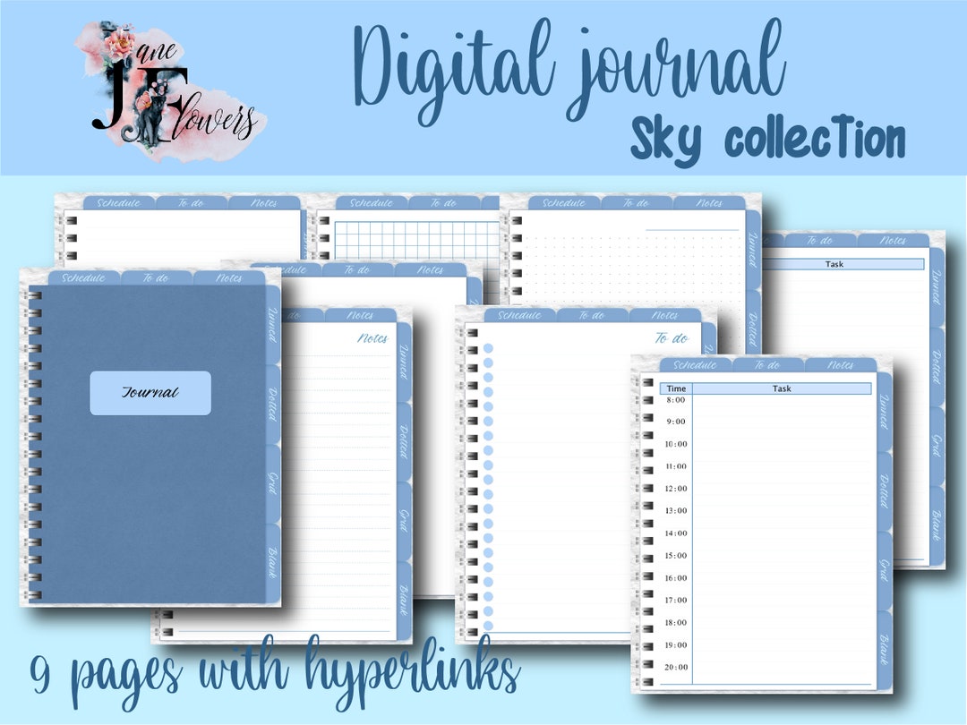Goodnotes Journal, Cute Digital Journal, Linned Journal, iPad Journal ...