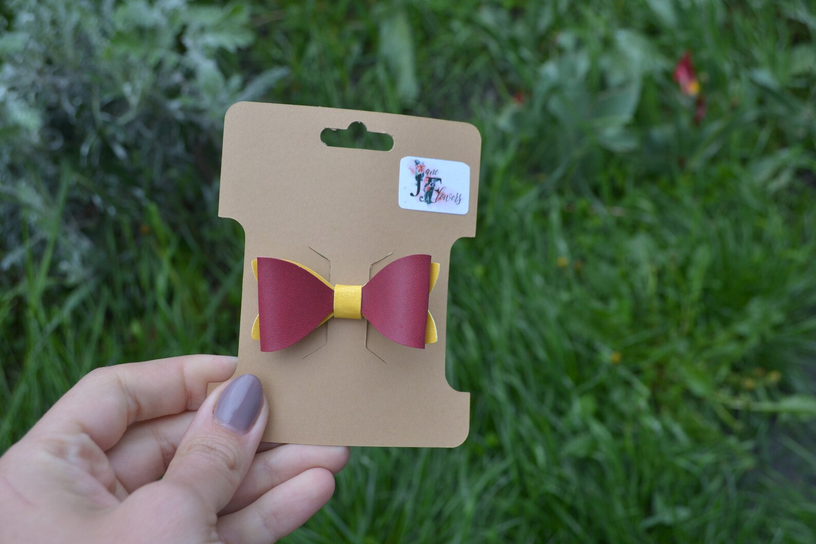 Hair Bow Card Svg Hair Bow Card Template Bow Display Card - Etsy