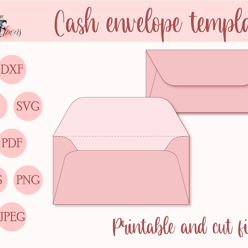 Cash Envelope Template - Etsy