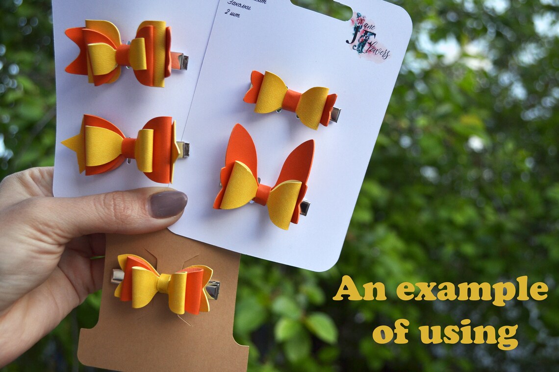 5 Faux Leather Bow Template Svg Bow Pattern SVG BUNDLE for - Etsy