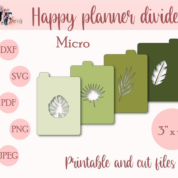Top Tab Divider Template Cricut - Etsy