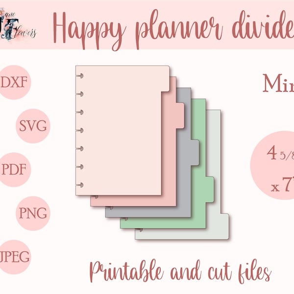 Happy Planner Dividers - Etsy