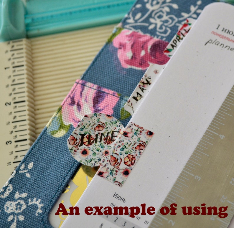 9 Double Journal Tabs Cut File Folder Tabs Page Tabs Templates | Etsy ...