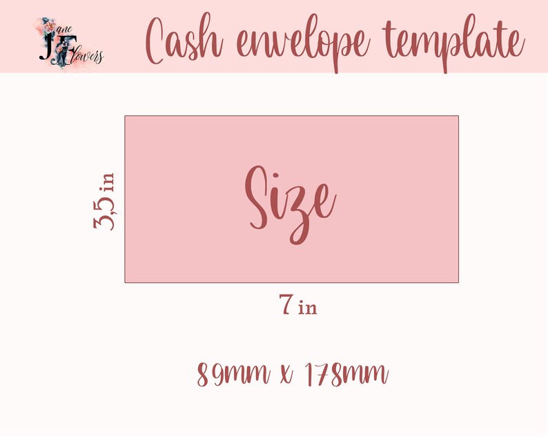 Cute Cash Envelope Template Svg, Budget Envelopes Pattern SVG, Cricut ...