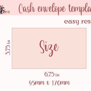 Cute Cash Envelope Template Svg, Budget Envelopes Pattern SVG, Cricut ...