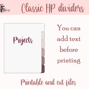 Monthly Dividers for Classic Happy Planner, 6 Side Tabs for Happy ...