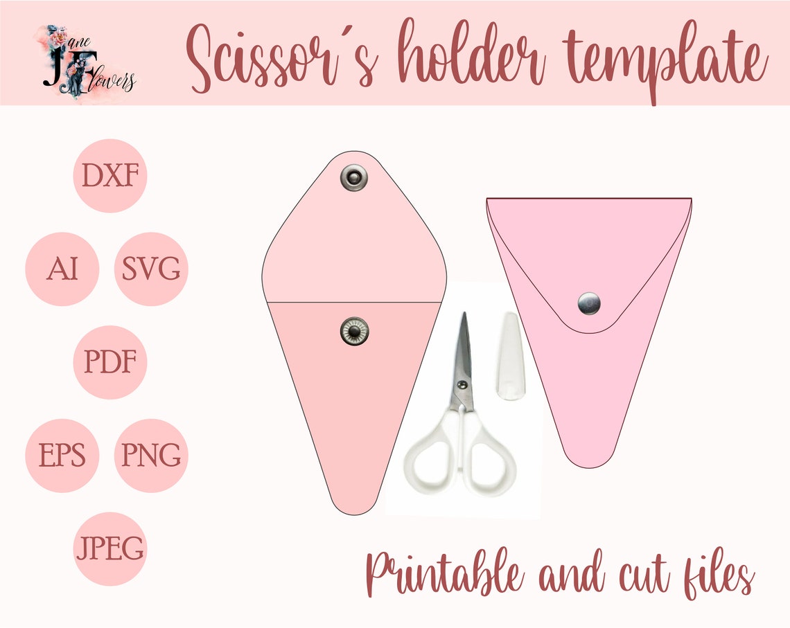 Scissors Pouch SVG Scissors Holder Scissors Case Pattern - Etsy