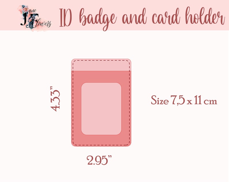 Minimalist Id Holder Pattern Slim Purse Template Business - Etsy