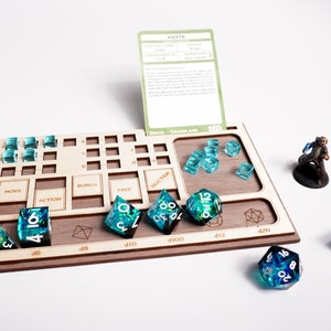 Dnd Spell Slot Player Deck | Wood Dnd Dice Dungeons and Dragons for All ...