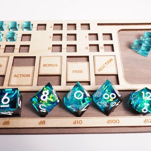 Dnd Spell Slot Player Deck | Wood Dnd Dice Dungeons and Dragons for All ...