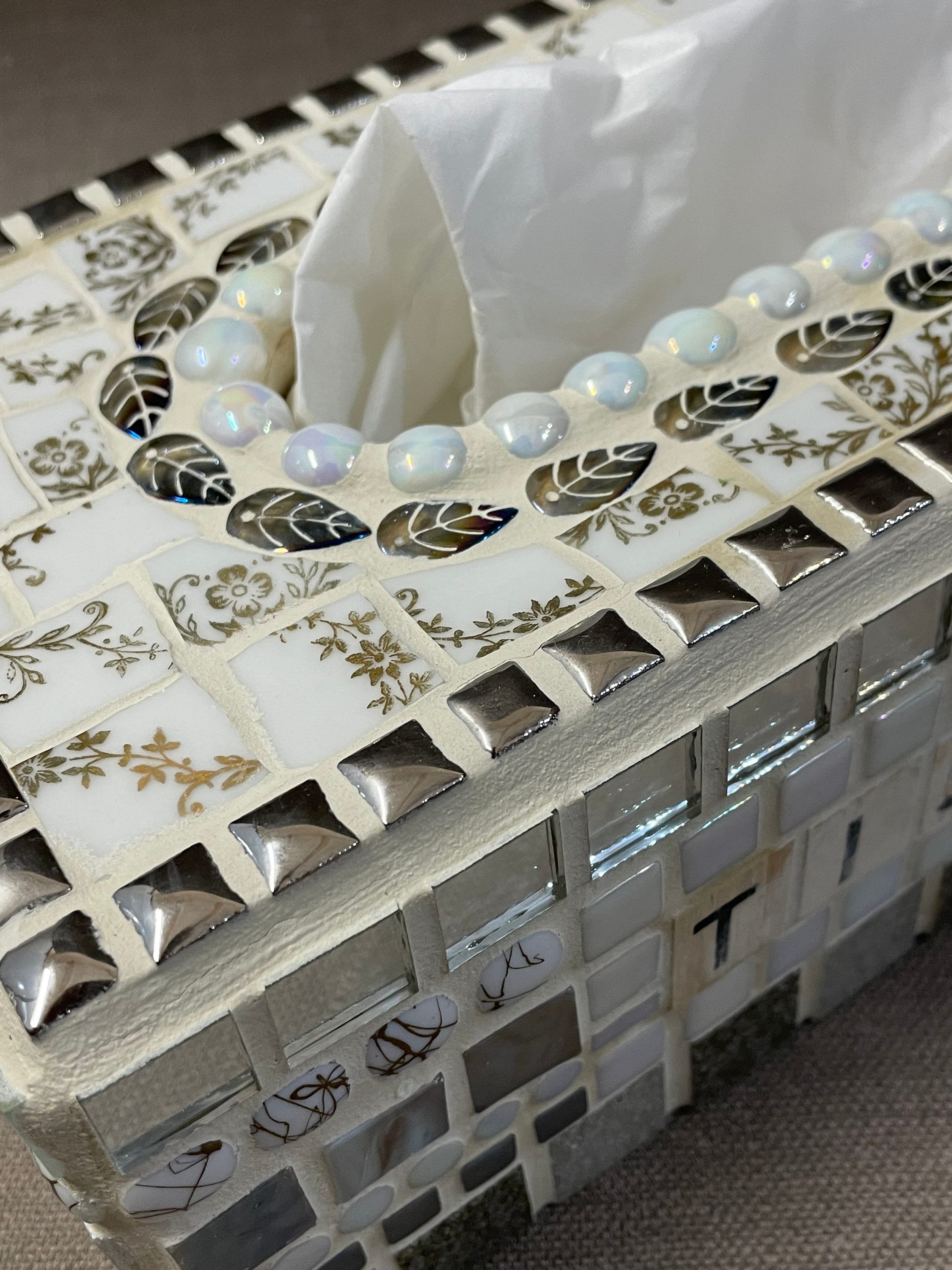 Mosaic Tissue Box - Etsy
