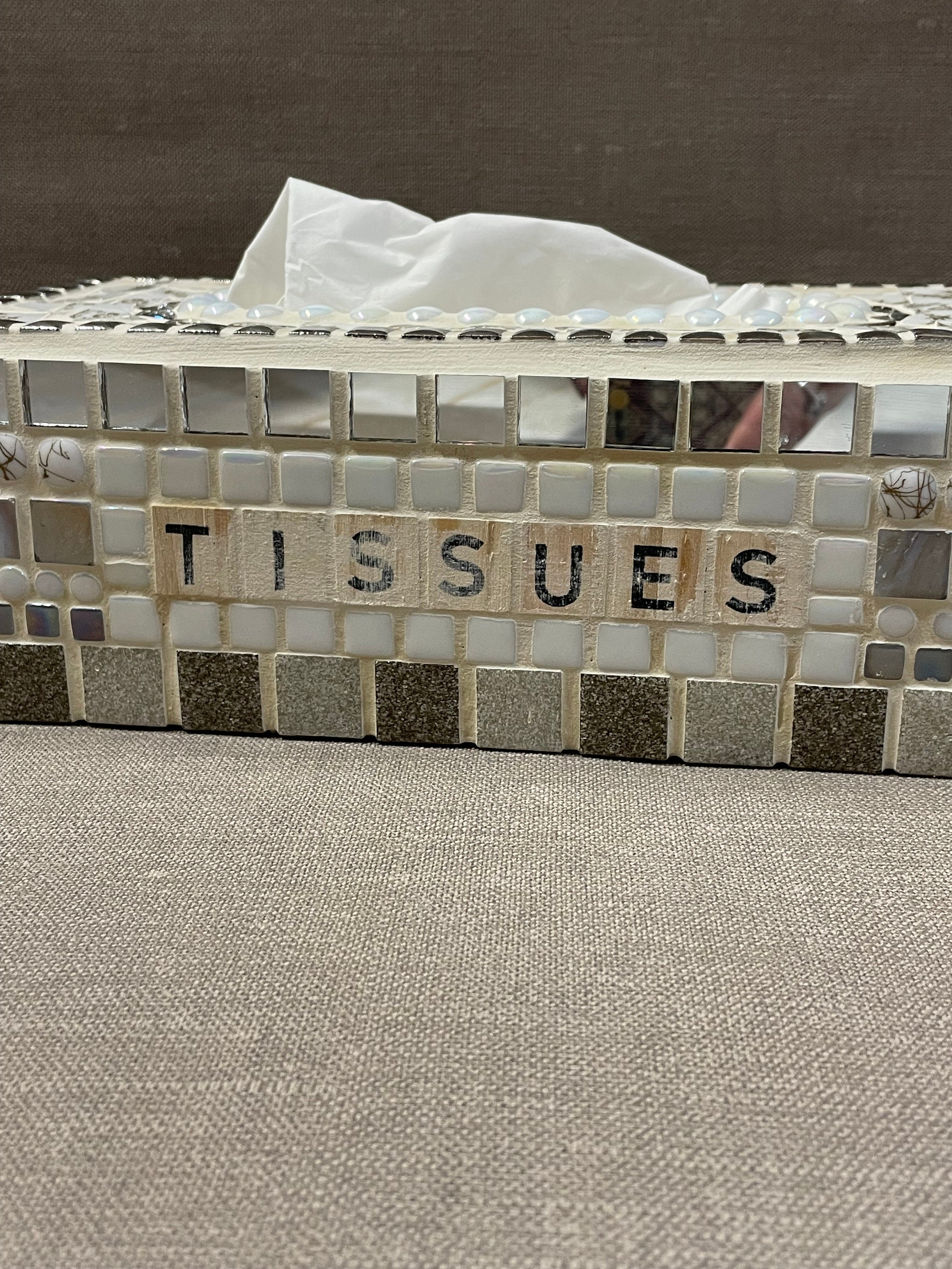 Mosaic Tissue Box - Etsy