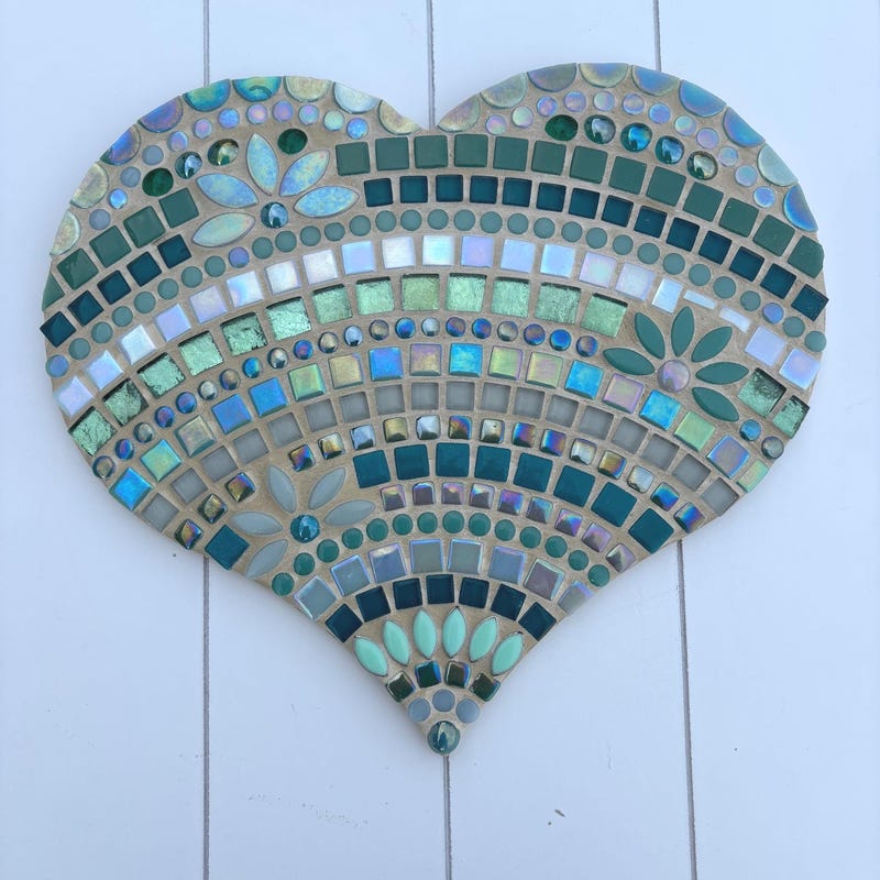 Mosaic Heart - Etsy