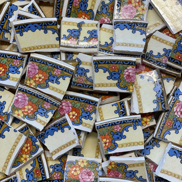 Broken China Tiles - Etsy
