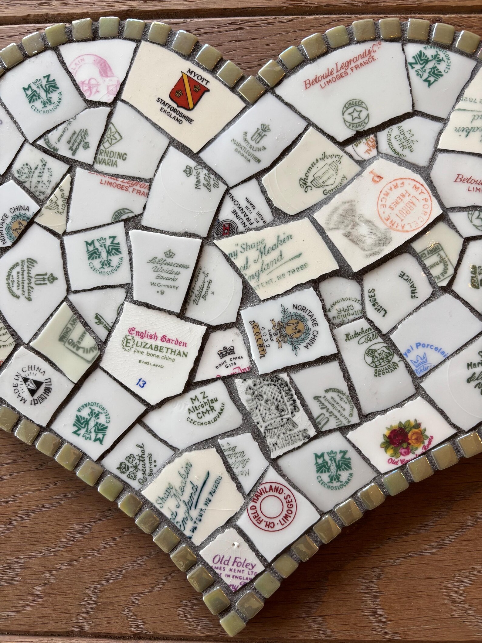 Mosaic Heart "marks" - Etsy