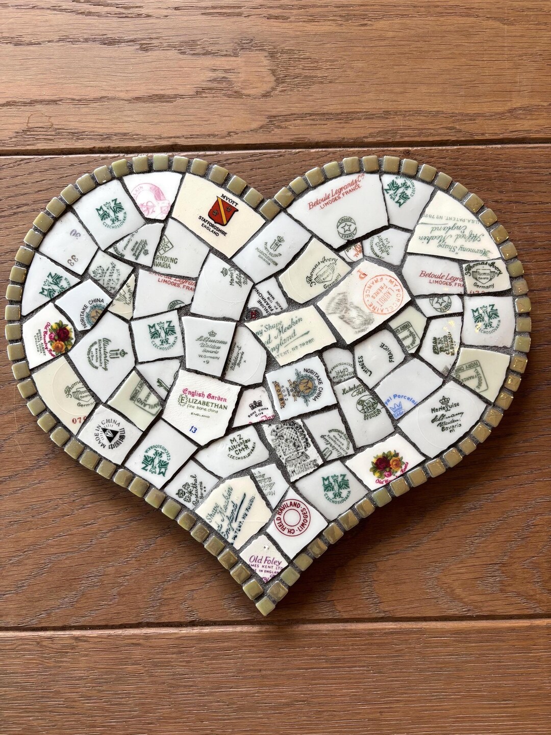 Mosaic Heart "marks" - Etsy