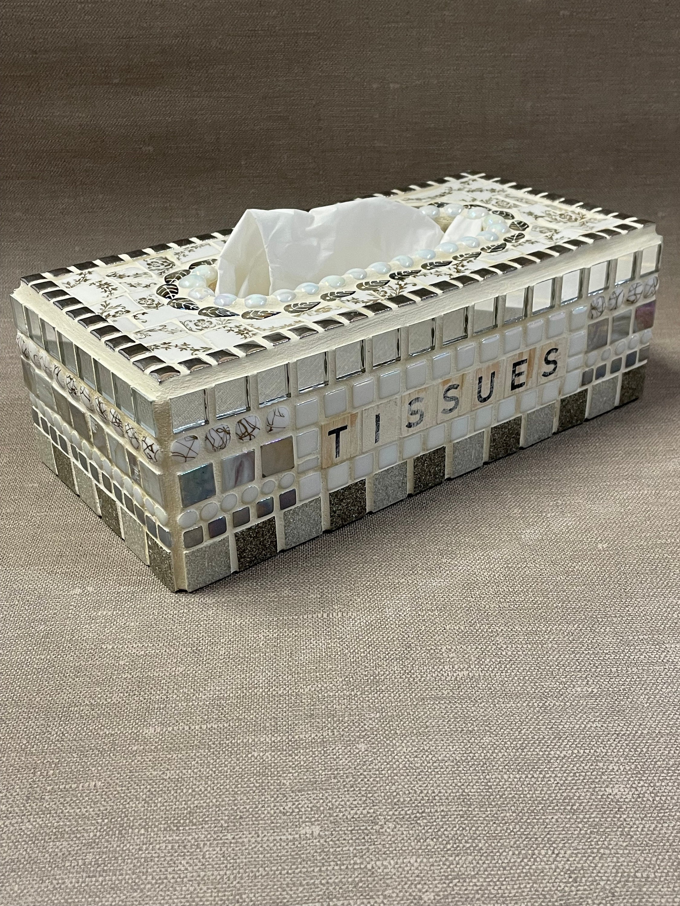 Mosaic Tissue Box - Etsy