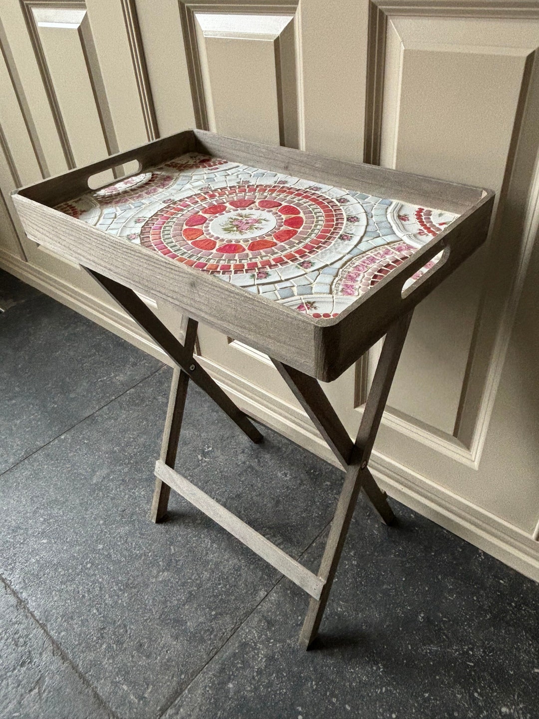 Mosaic Tray / Butler Tray - Etsy