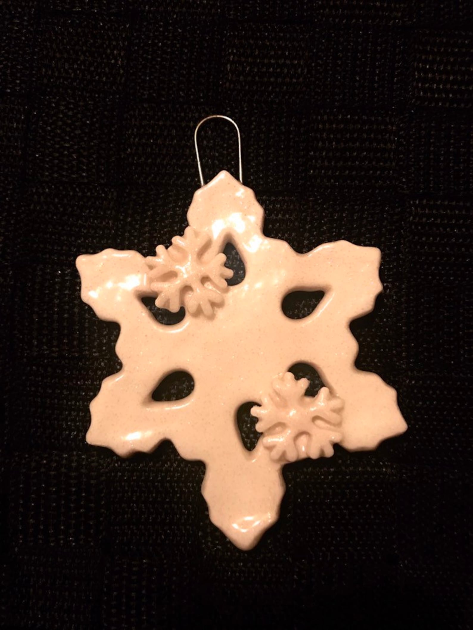 Snowflake Salt Dough Ornament - Etsy