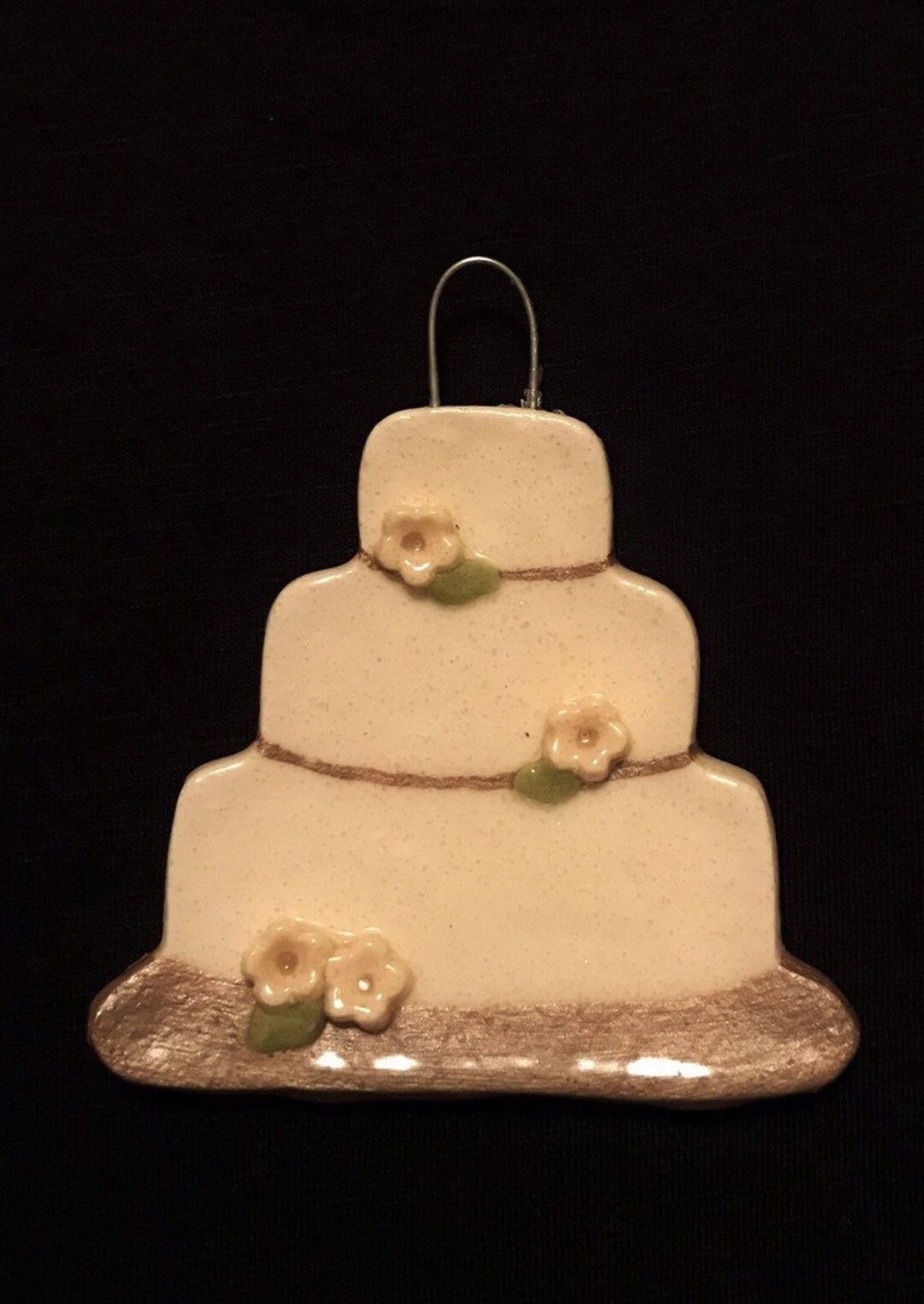 Salt Dough Wedding Cake Ornament - Etsy