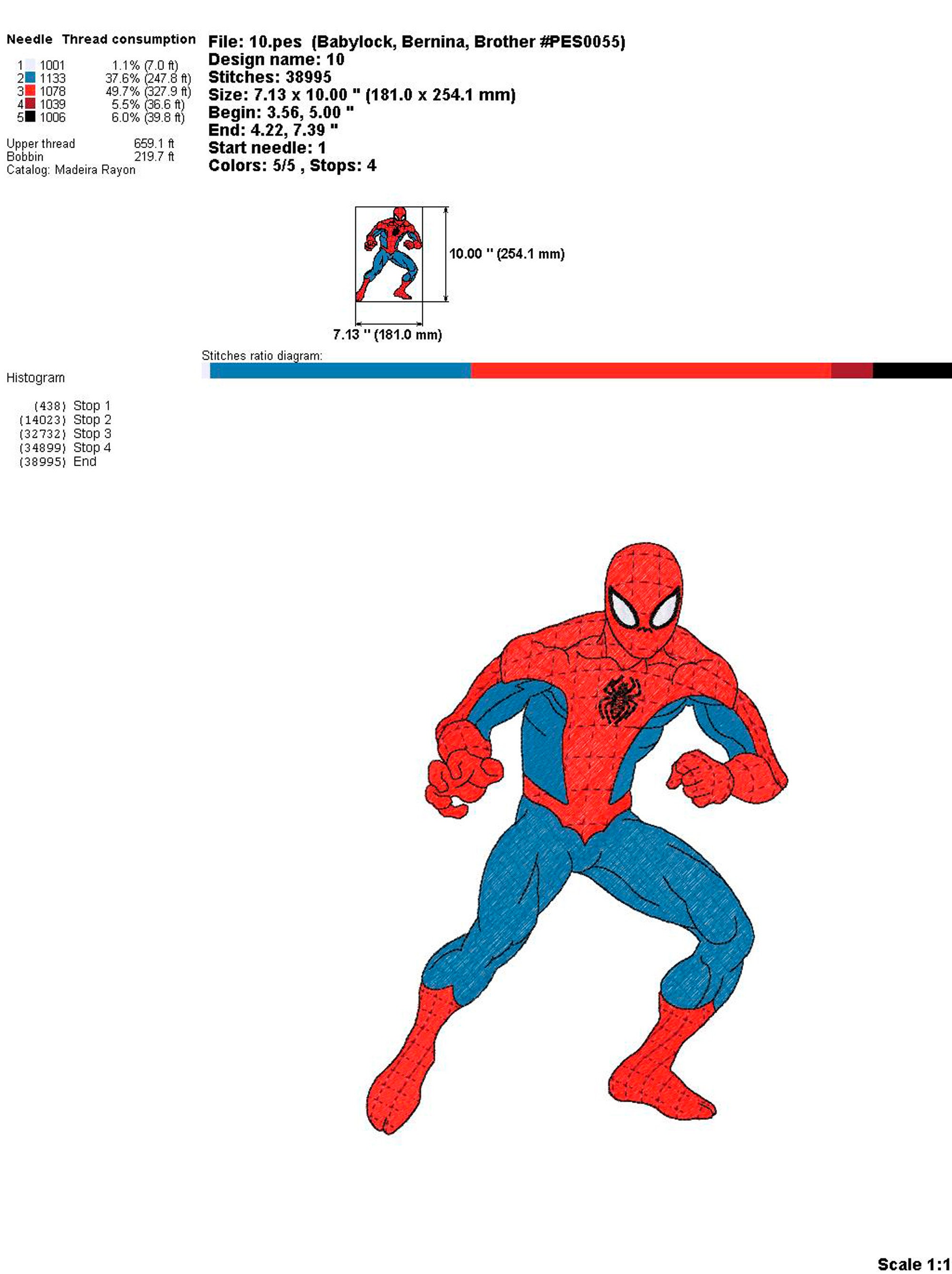 Machine Embroidery Design Character Super Hero. Digital - Etsy