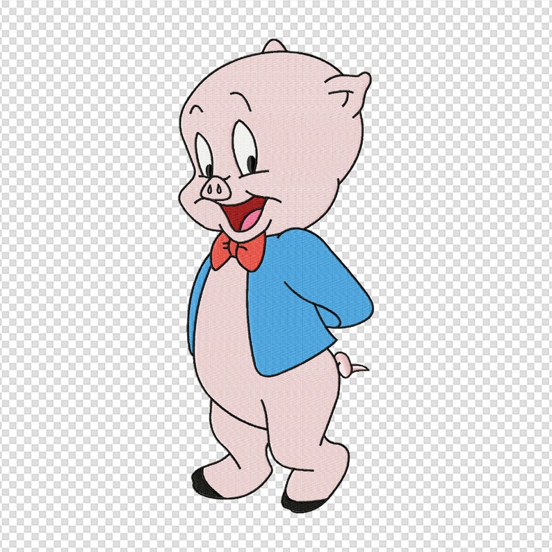 Pink Pig Embroidery Design for Machines. Digital Embroidery | Etsy