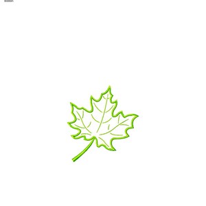 Embroidery Machine Design Applique Maple Leaf. Embroidery Files Hus Jef ...
