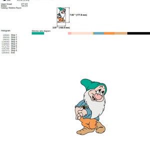 Dwarf Machine Embroidery Design. Digital Embroidery Files. Digitized ...
