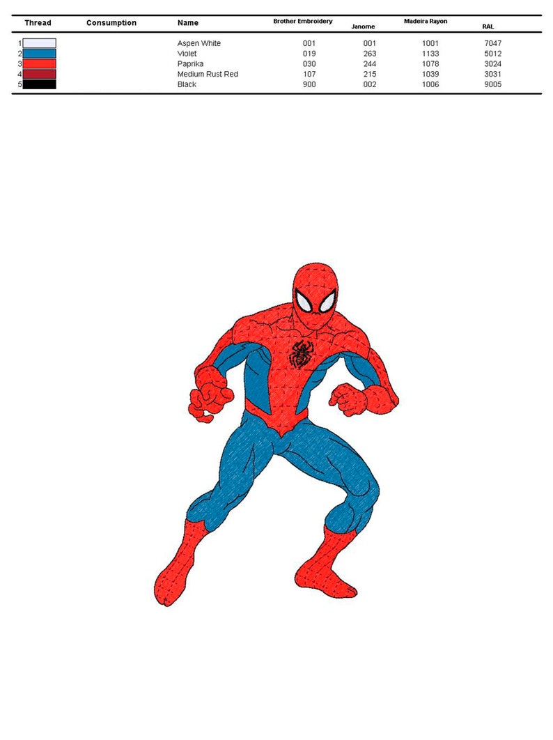 Machine Embroidery Design Character Super Hero. Digital Embroidery ...