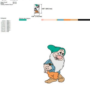 Dwarf Machine Embroidery Design. Digital Embroidery Files. Digitized ...