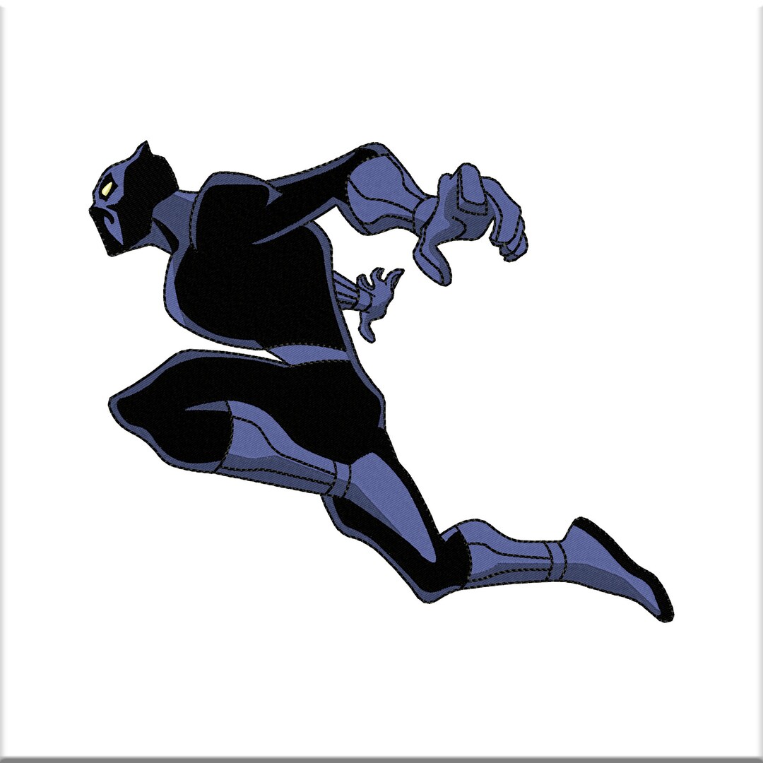 Machine Embroidery Design Black Super Hero. Embroidery Files. Digitized ...