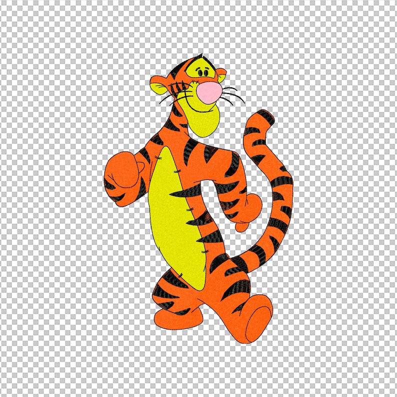 Tigger Machine Embroidery Design. Digital Embroidery Files. | Etsy