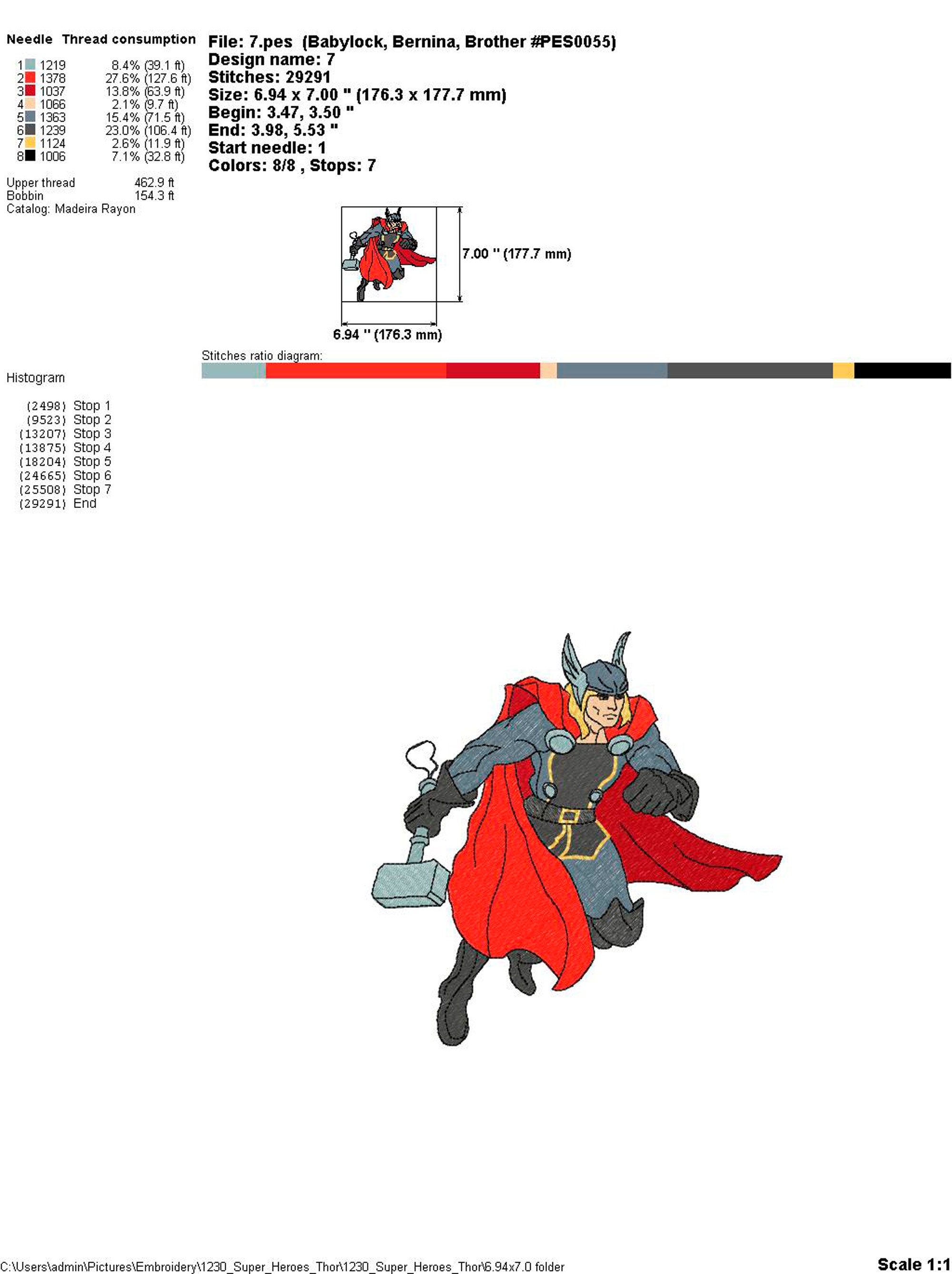 Comics Superhero Machine Embroidery Pattern. Digitized Embroidery ...