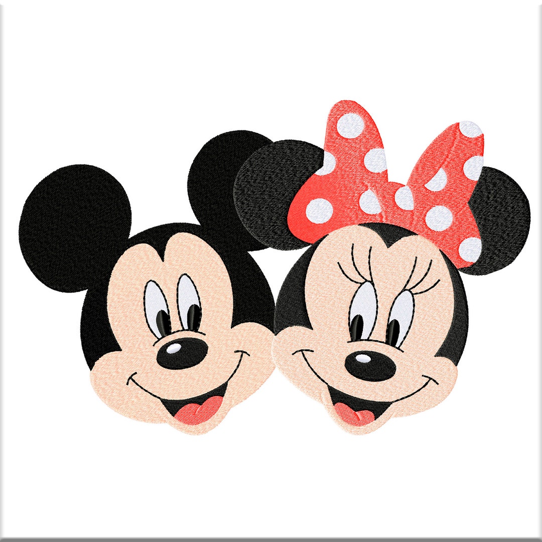 Two Mouse Embroidery Machine Design. Digitized Pattern Characters ...