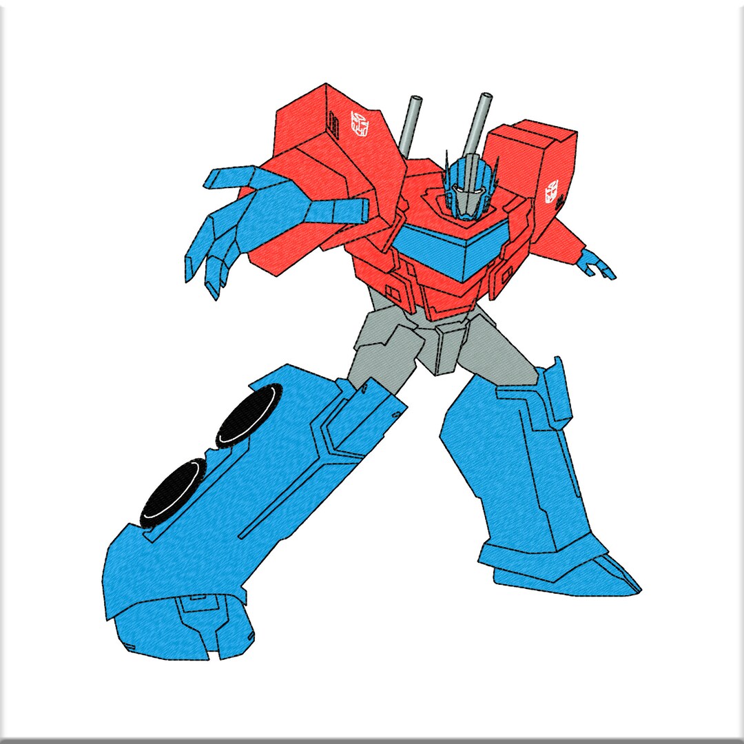 Machine Embroidery Design Fighting Robot Digital Embroidery Files ...