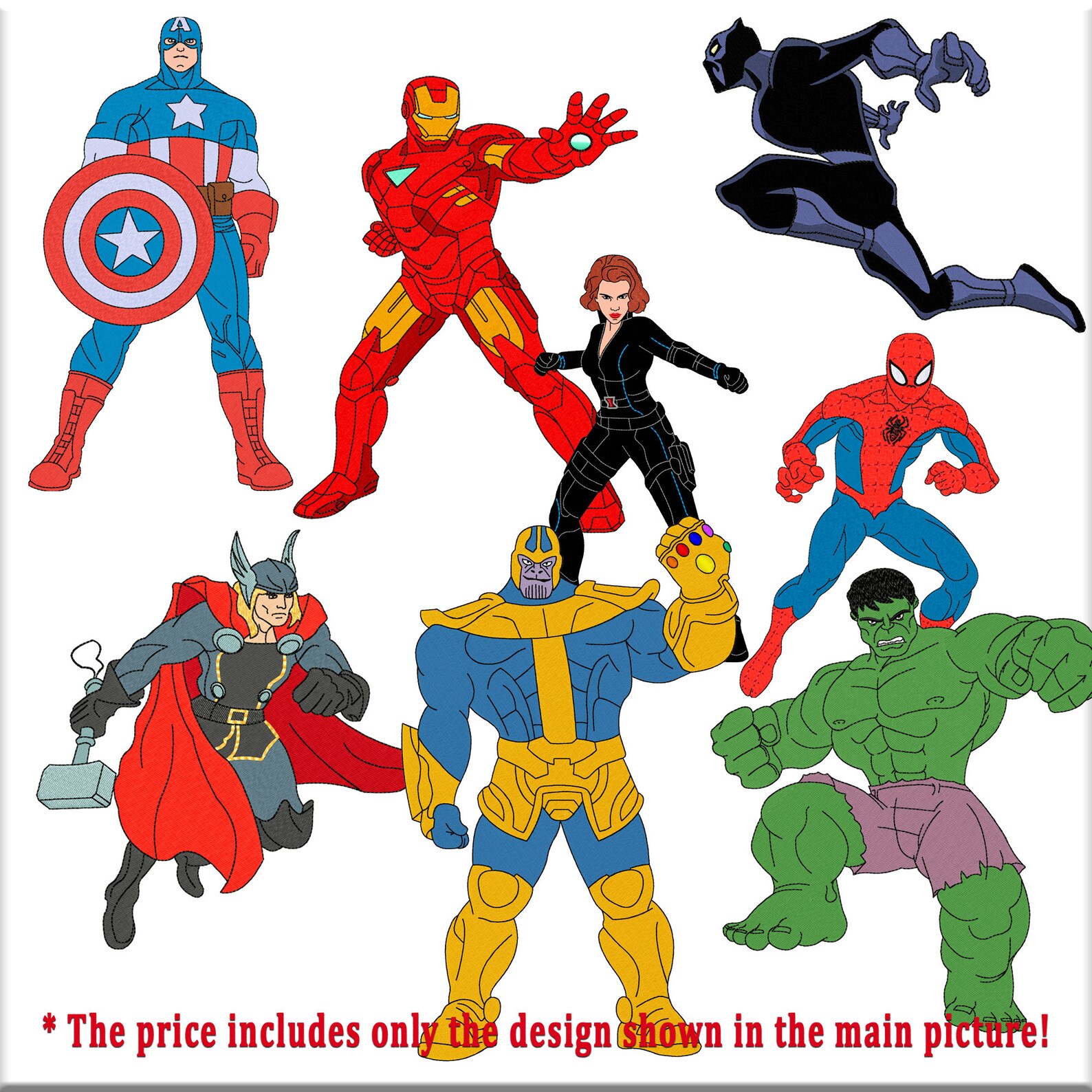 Machine Embroidery Design Character Super Hero. Digital Embroidery ...
